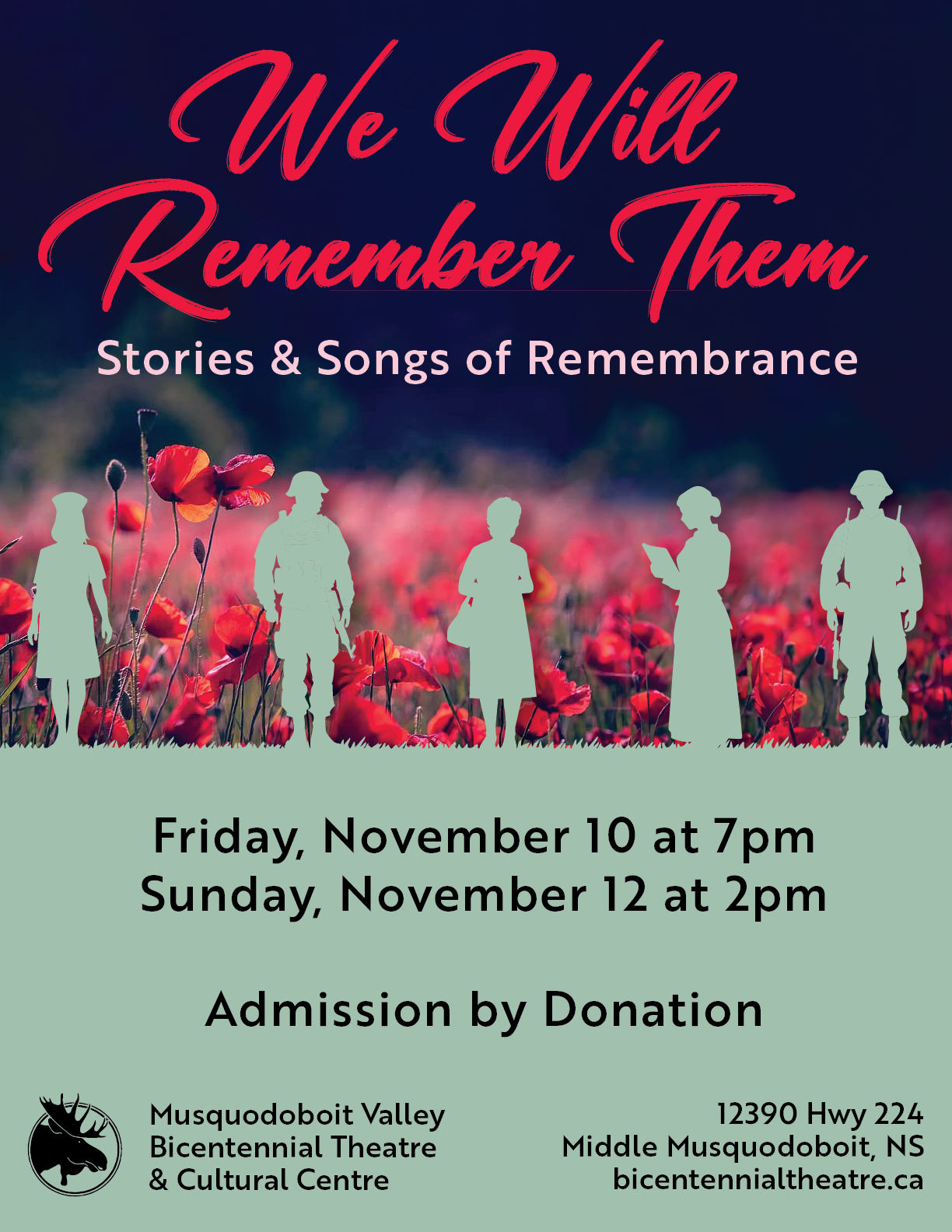 Musquodoboit Valley Bicentennial Theatre | We Will Remember Them ...